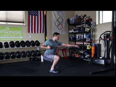 Banded Squat to Single-Arm Row | myworkouts.io