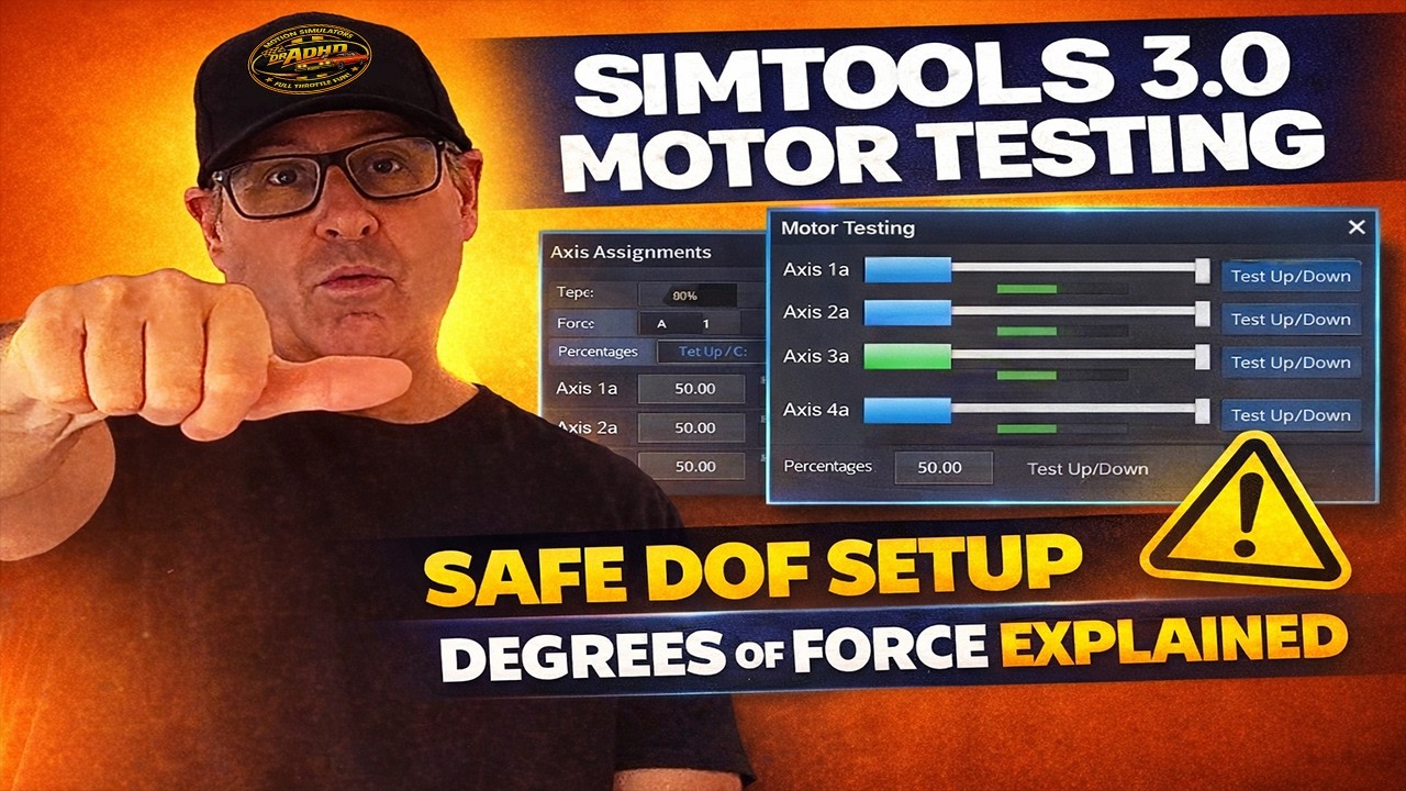 SimTools 3.0 Motor Testing EXPLAINED — Safe Degrees of Force, Axis Limits & Hard Stops