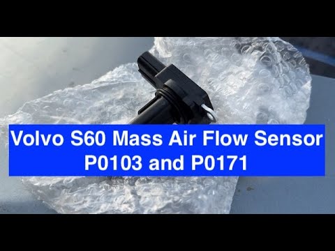 Change #Volvo S60 #Mass #Airflow #Sensor with #Enginecode #P0103 and #P0171 in 2 minutes