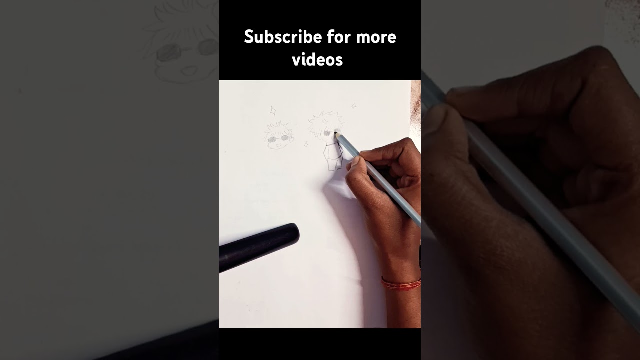 How to draw easy gojo saturo drawing 😇😊||#drawing #shortsfeed #ytviral #viralshorts #gojosatoru
