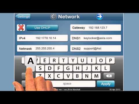 Example of touch-screen user interface
