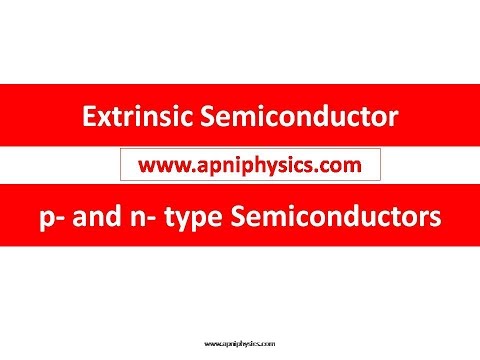 p-type and n-type semiconductors