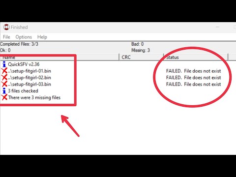 Pc Fix There were 3 missing file & Failed. File does not exist Problem Solve in Windows 11,10,8,7