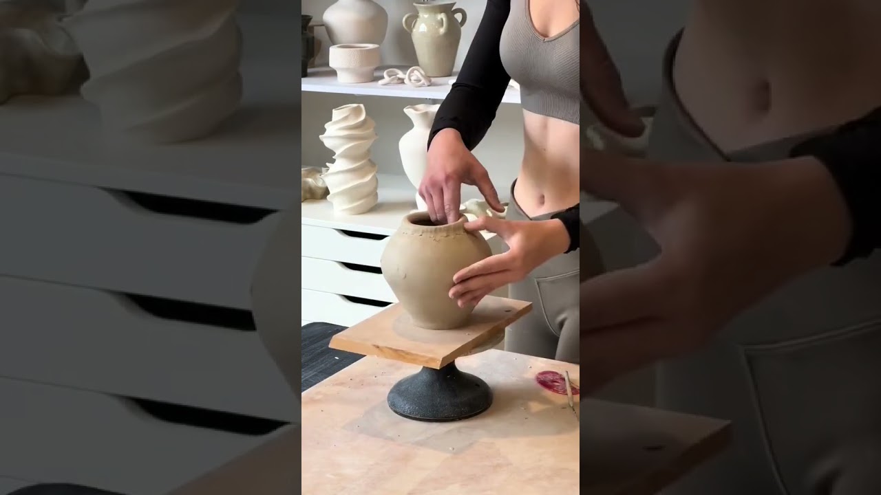 VASO EM CERÂMICA🥰 | MODELAGEM DE ARGILA