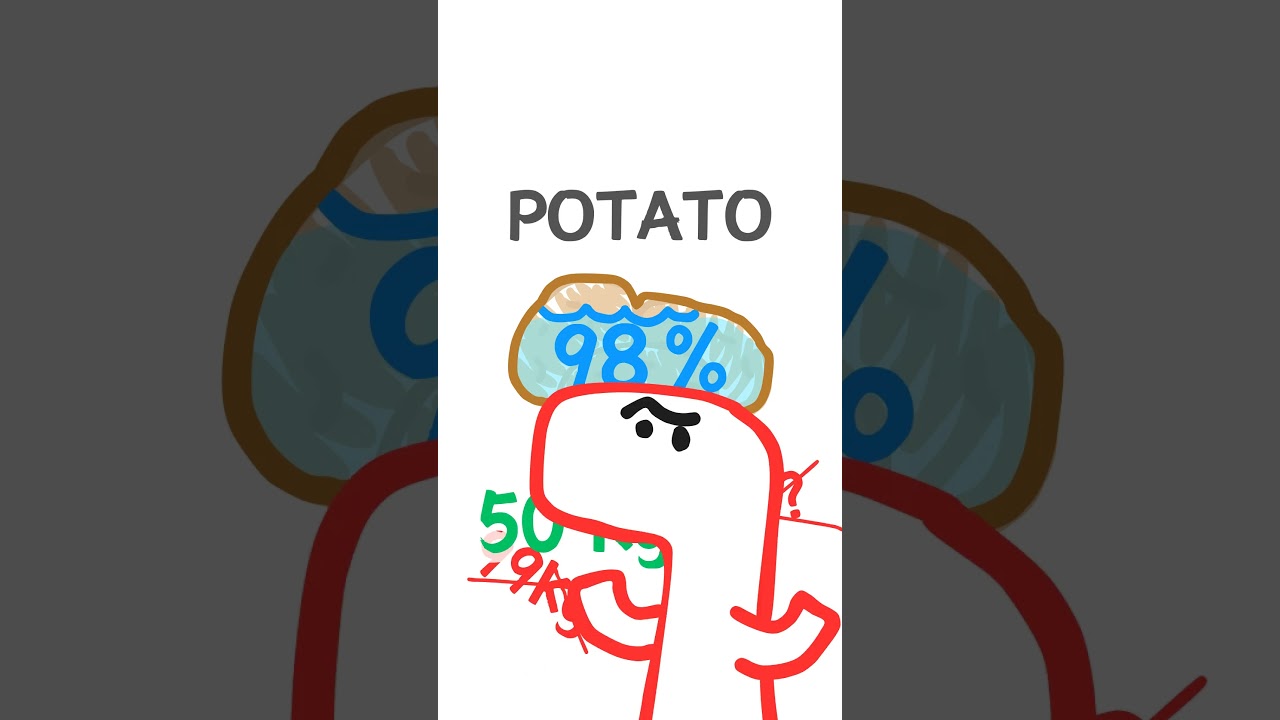 The Potato Paradox 🥔 #maths #mathematics #potato #percentage #math #education #potatoes