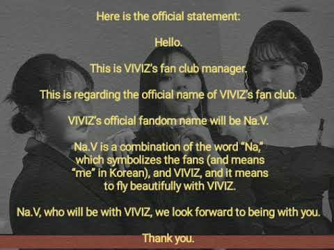 VIVIZ has given their fandom an official name π΄ #viviz #gfriend