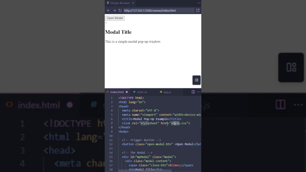 🔥CREATE a SMOOTH Modal Pop Up Animation using CSS & Javascript🔥
