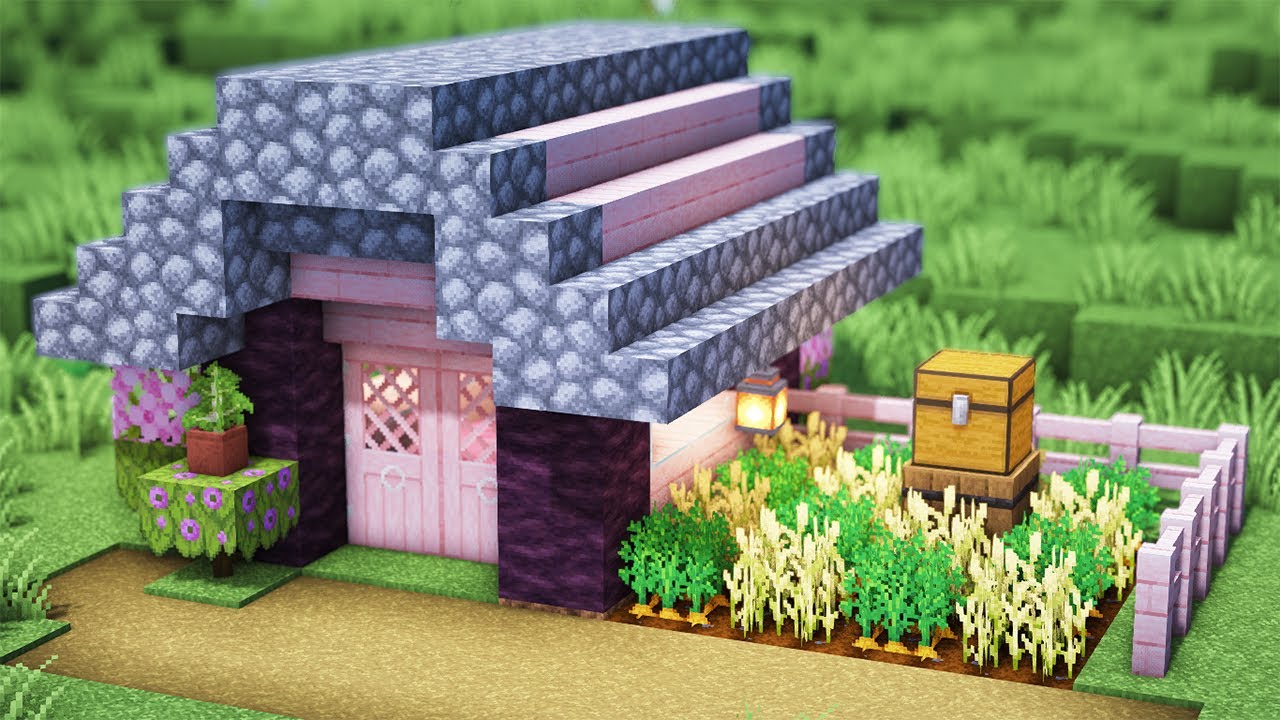 Minecraft: How to build a Small Easy Cherry House - Minecraft Builders