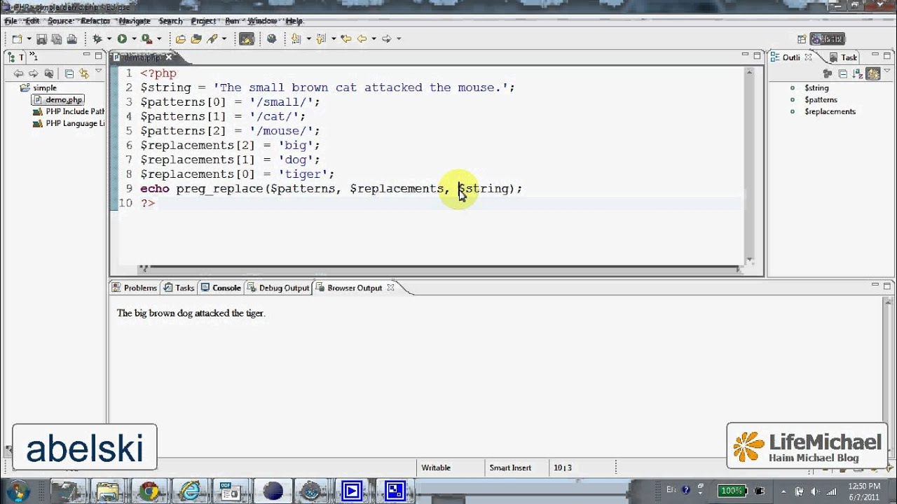 The preg_replace Function in PHP
