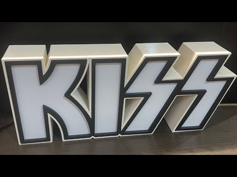 STL file KISS led lamp 💋 ・3D printing model to download・Cults