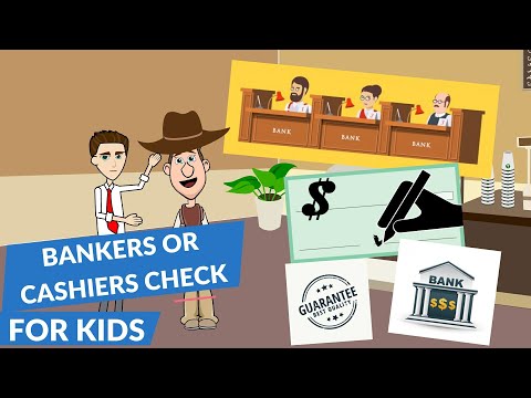 What is a Cashiers Check or a Bankers Check? A Simple Explanation for Kids and Beginners