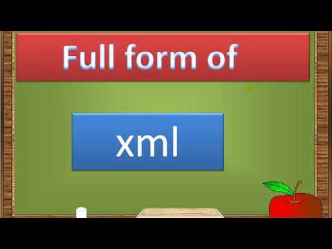 Full form of xml