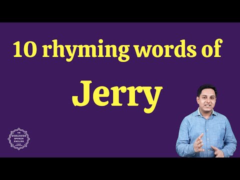 Jerry rhyming words | 10 rhyming words of Jerry | Spoken English by Vinod Sangwan