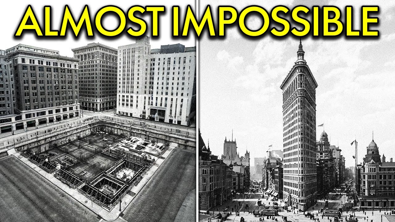 How They Built Skyscraper Foundations Without Modern Excavators