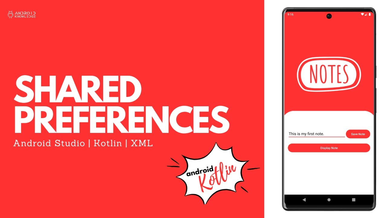 Shared Preferences in Android Studio using Kotlin | Android Knowledge
