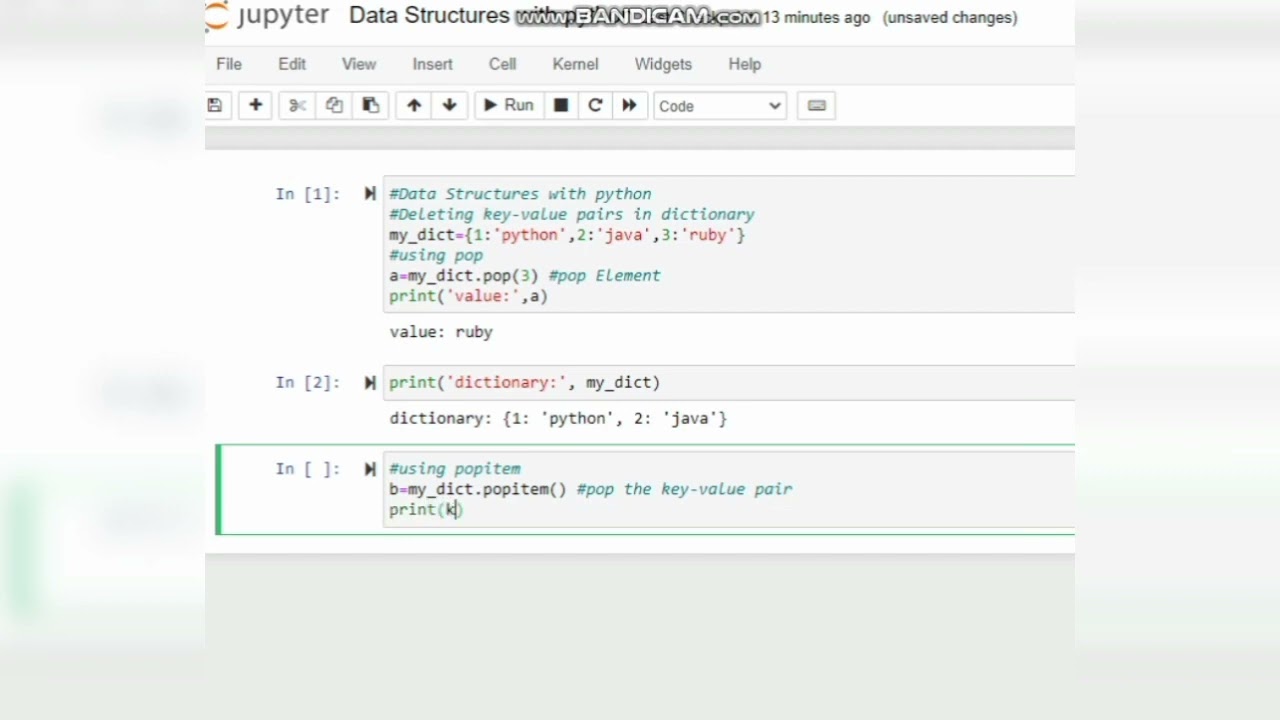 Deleting key-value pairs in dictionary | Python | Programming Solutions
