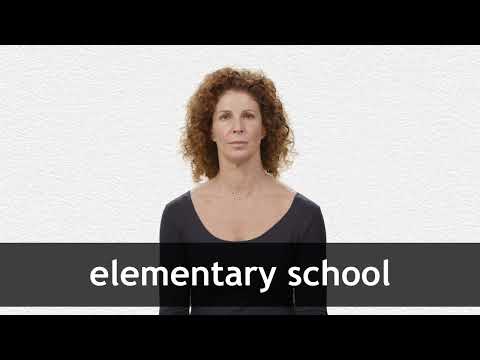 How to pronounce ELEMENTARY SCHOOL in American English