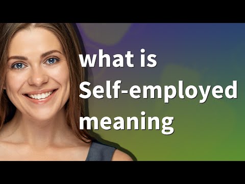 Self-employed | meaning of Self-employed