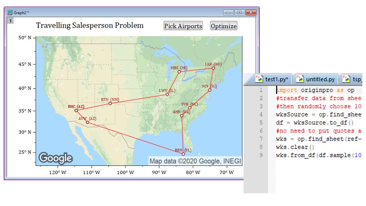 Combining Python's power and Origin's graphing capability