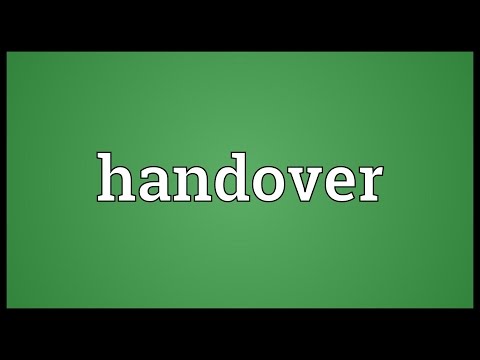 Handover Meaning