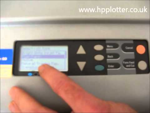 DesignJet 500 510 load media roll - HP Plotter | 01256 783390