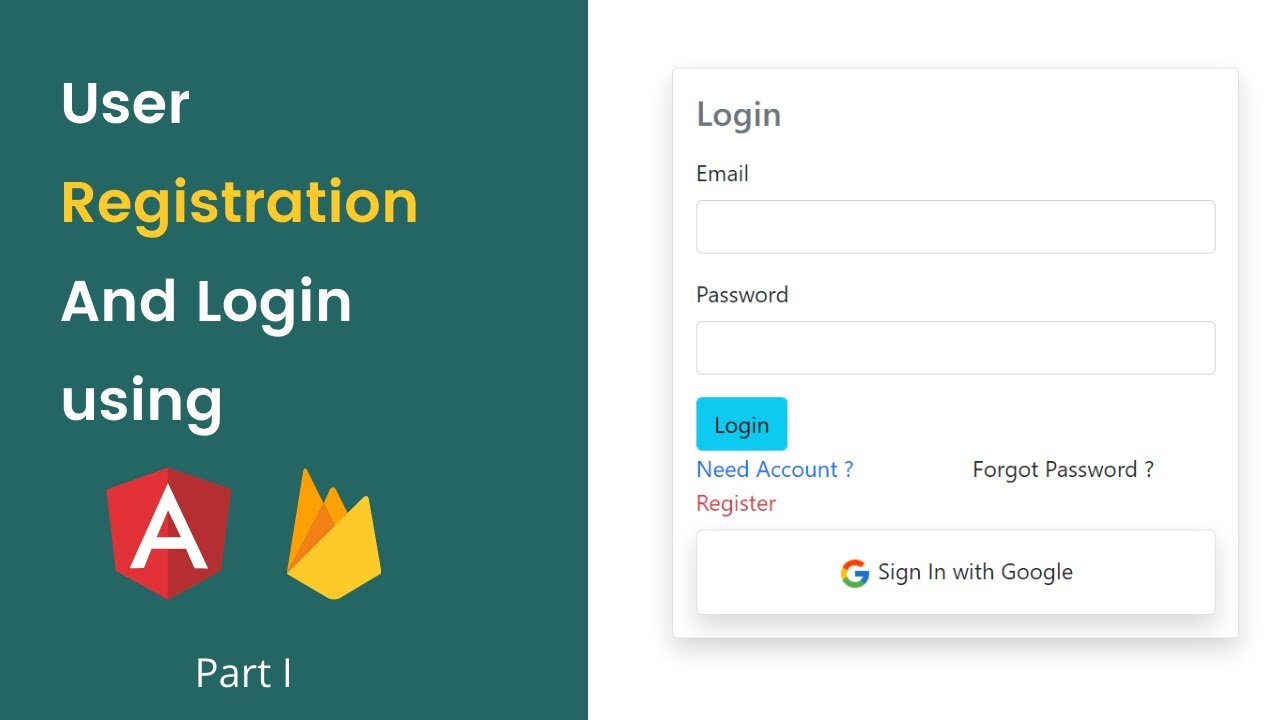Angular authentication system using firebase | Login system angular firebase | Part II