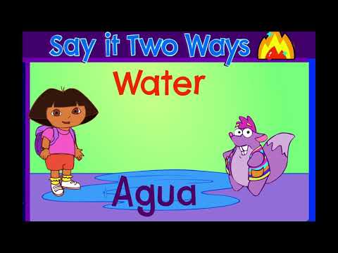 Dora Explores English and Spanish Words for Objects