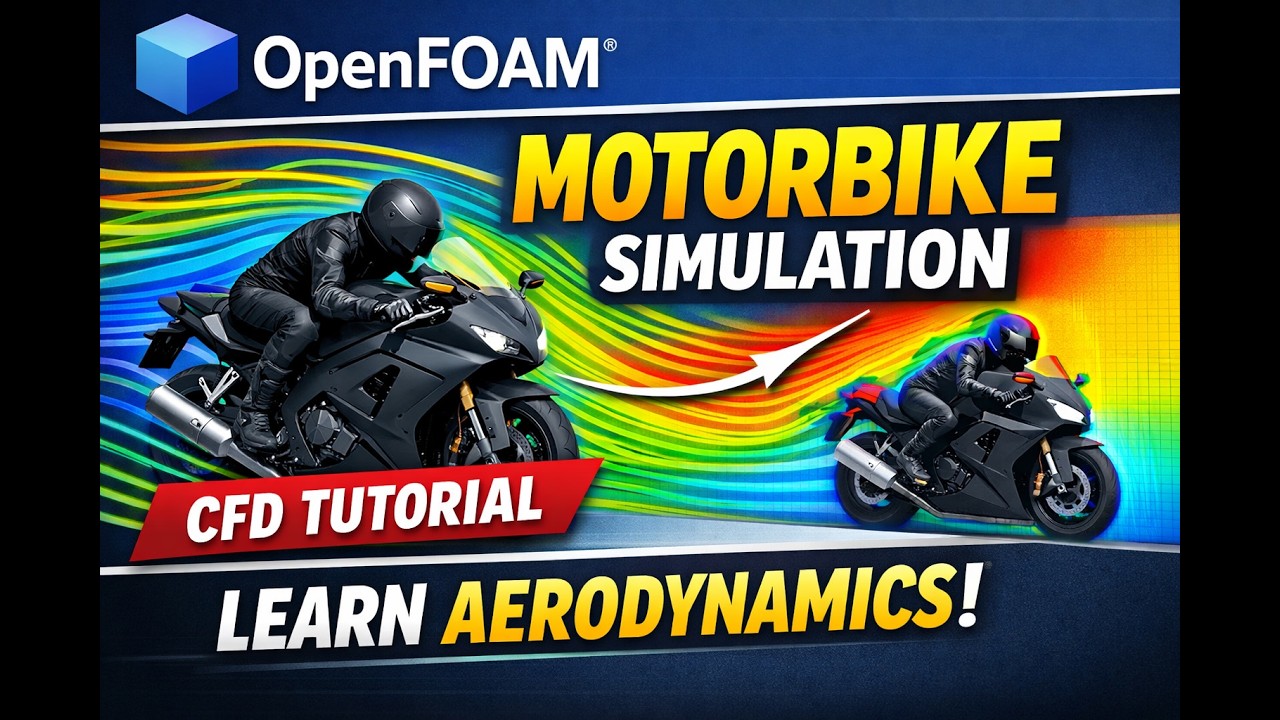 OpenFOAM MotorBike Tutorial | Complete CFD Simulation Step-by-Step | CFD Simplified