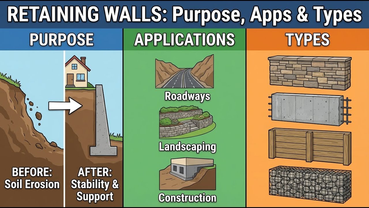 Understanding Retaining Walls: Function, Types, and Construction Explained