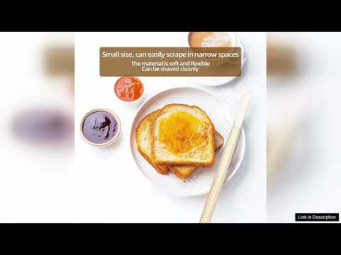 Wooden handle Silicone Spatula 4 Piece Set Heat Resistant Silicone Scraper Suitable Review