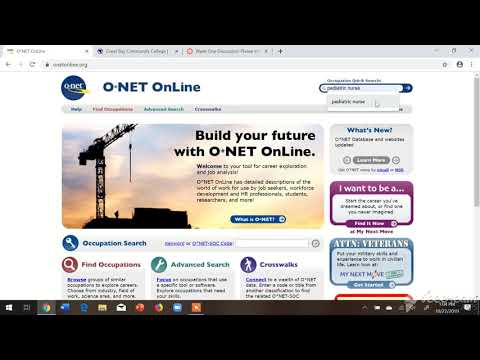 O*Net Online Work Values Demo Video