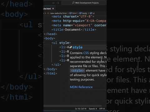 Changing the Style of an Unordered List in HTML😎#programming #webdevelopment #html