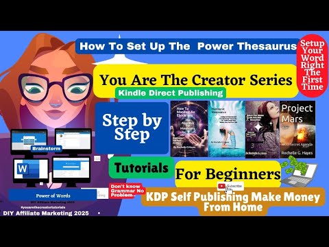 #youarethecreatortutorials V#7Power Thesaurus Words Are Powerful Edits #kdp@DIYAffiliateSoulJourney