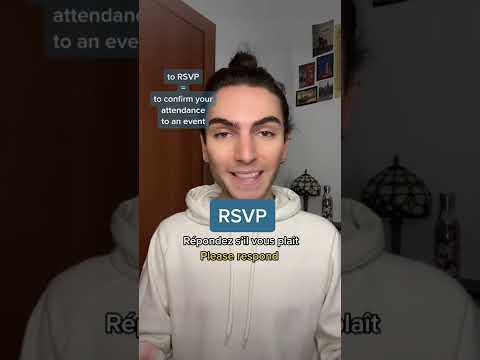 What does RSVP mean? 🇬🇧