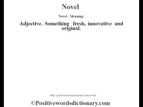 Novel definition | Novel meaning