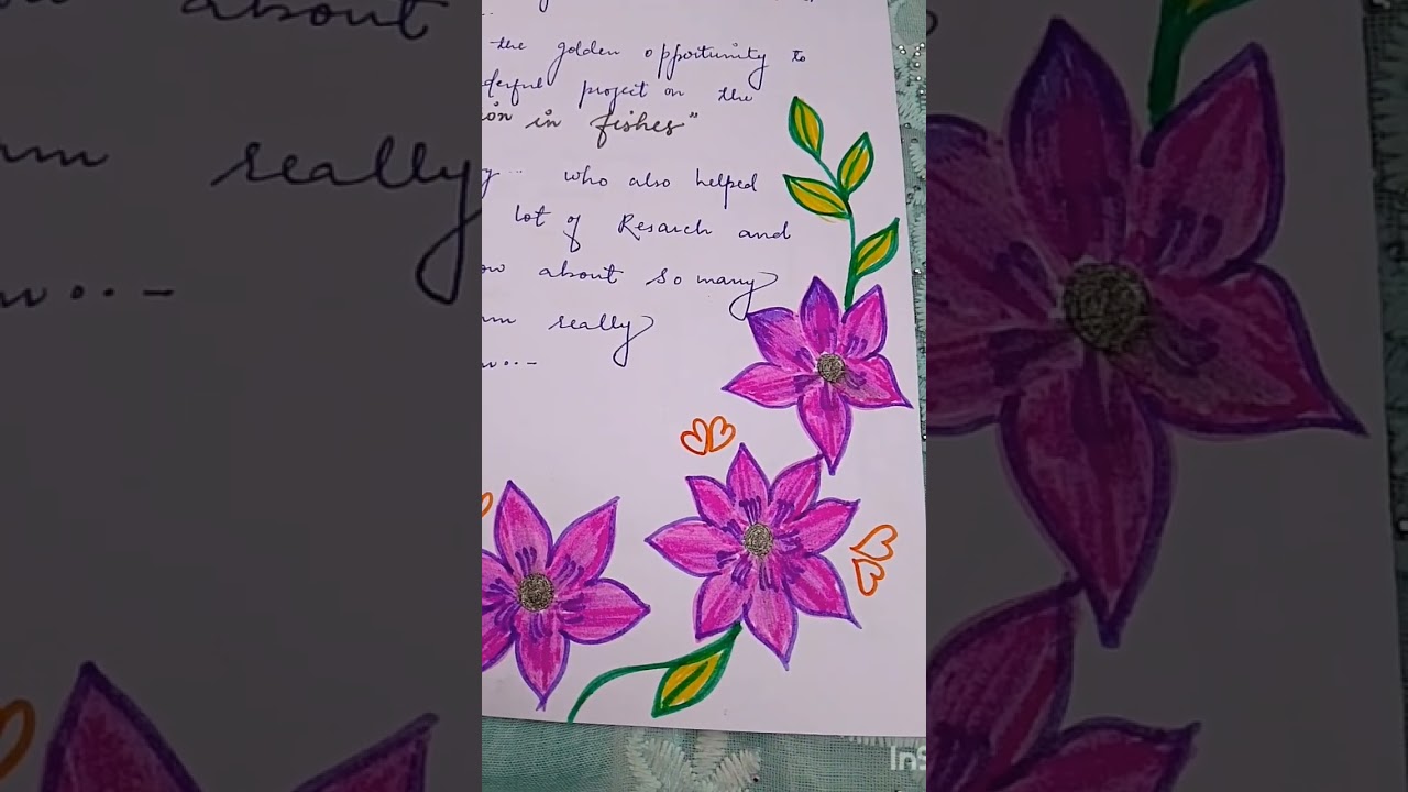 How to write Acknowledgement on project  file ,very simple and easy👍🖇️