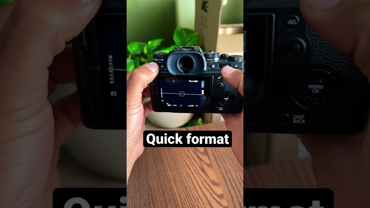 How to format sd card on Fujifilm cameras. #fujifilm#photography#xt4