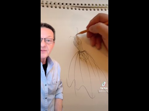 Technique For Fashion Sketching ~ This Will Help You Improve Your Fashion Designing Skill. #shorts