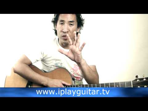 Beginners guitar course - The finger numbering system