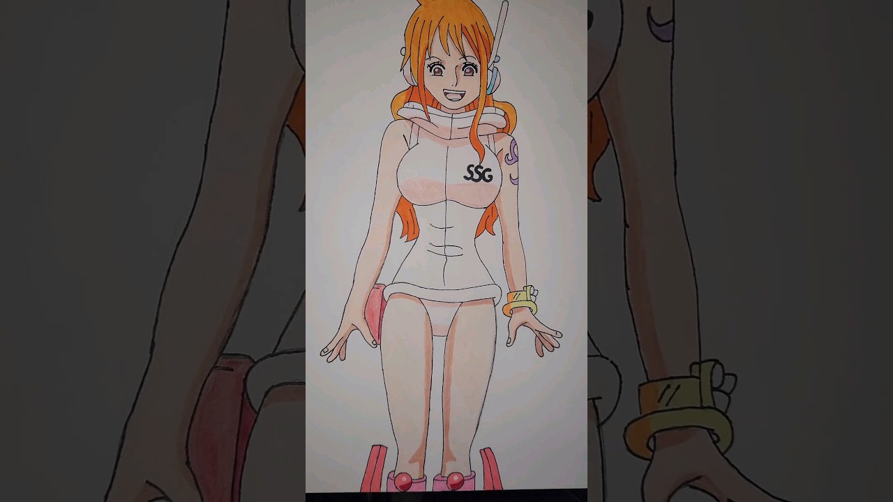Drawing Nami From Egghead Island- One Piece!!!! #anime #art #nami #onepiece #luffy #drawing #zoro