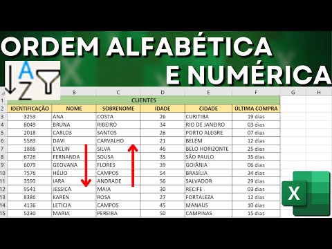 Como Classificar em Ordem Alfabética no Excel | Menor para Maior | De A a Z