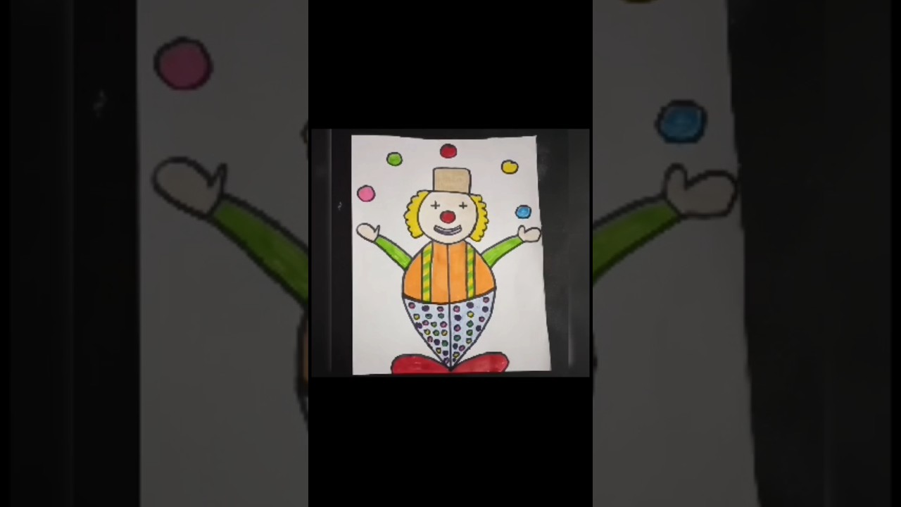 draw happy clown #youtubeshorts #trending #art