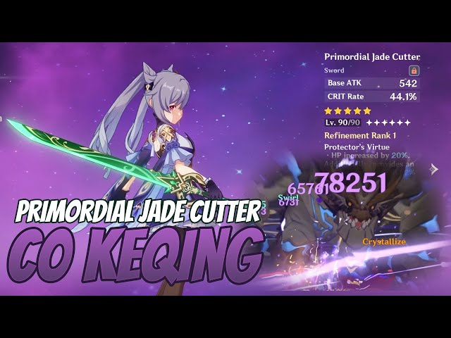 Primordial Jade Cutter in Genshin Impact: Suitable characters, stats ...