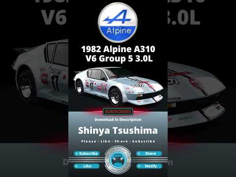 Alpine A310 V6 Group 5.3 0L 1982 - Assetto Corsa Mods FREE - Car Mod Download #assettocorsa #shorts