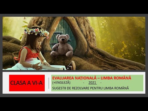 EVALUARE NAȚIONALĂ - MODEL - CLASA A VI-A