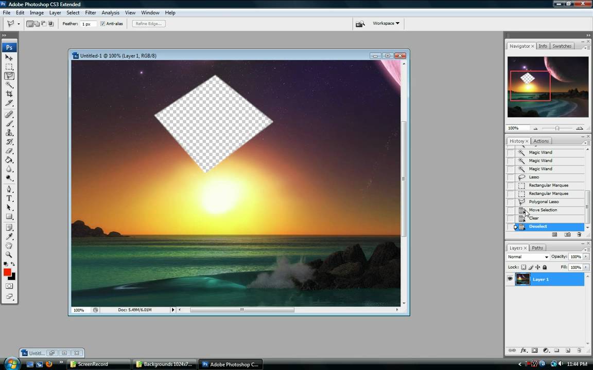 Photoshop Tutorial 2: Selection Tools
