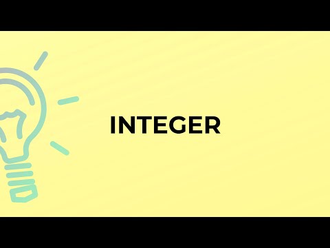 What is the meaning of the word INTEGER?