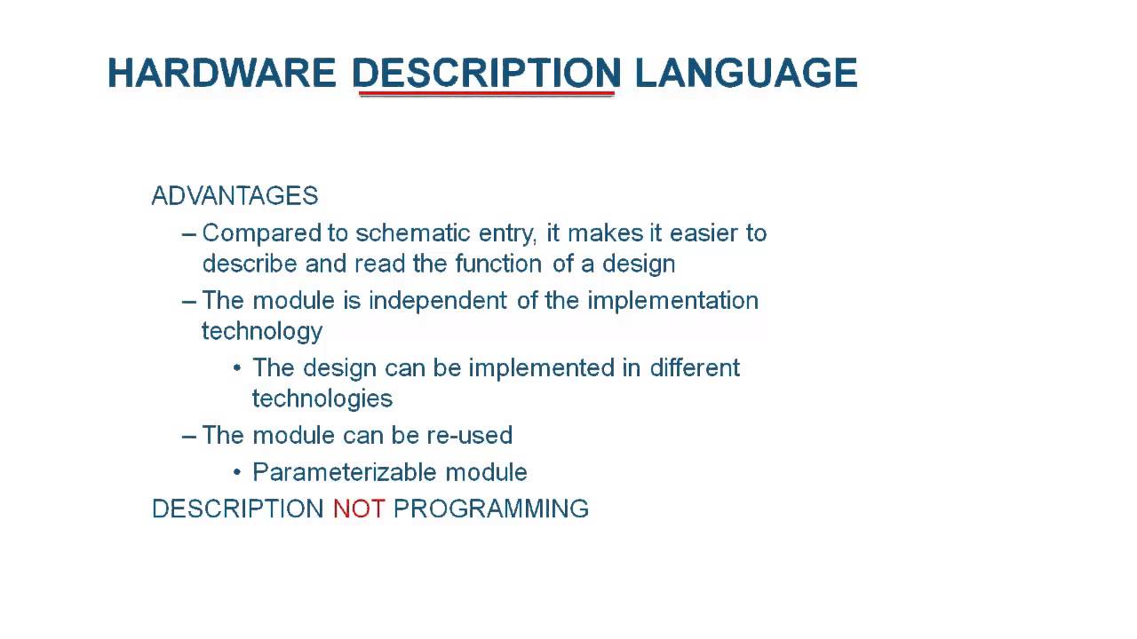 Why VHDL Part 1