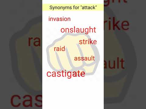 Attack Synonyms || Improve Vocabulary || English with Ajayraj #synonyms #shorts
