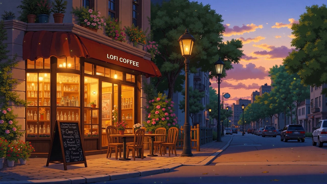 Cozy Evening Lofi Coffee ☕ Relaxing Beats for Study, Chill & Work 👒 Lofi Hiphop ~ Lofi Chill.